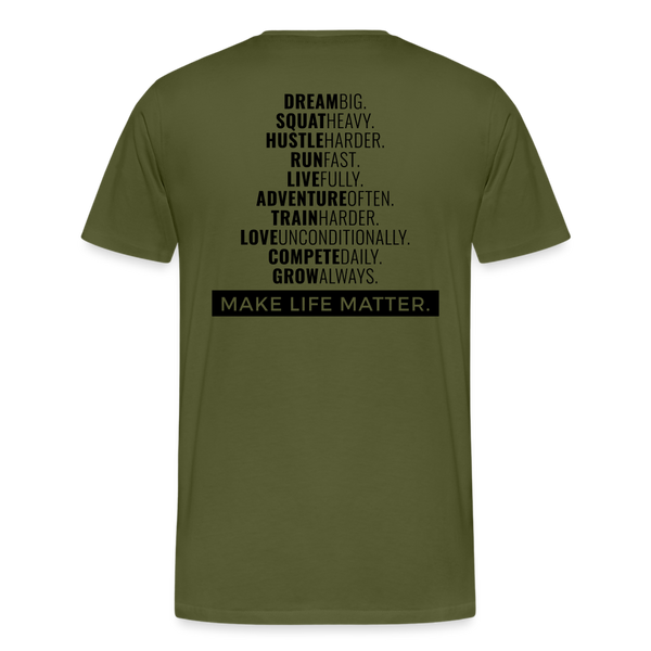 Make Life Matter OD Green Tee – We Shall Defend