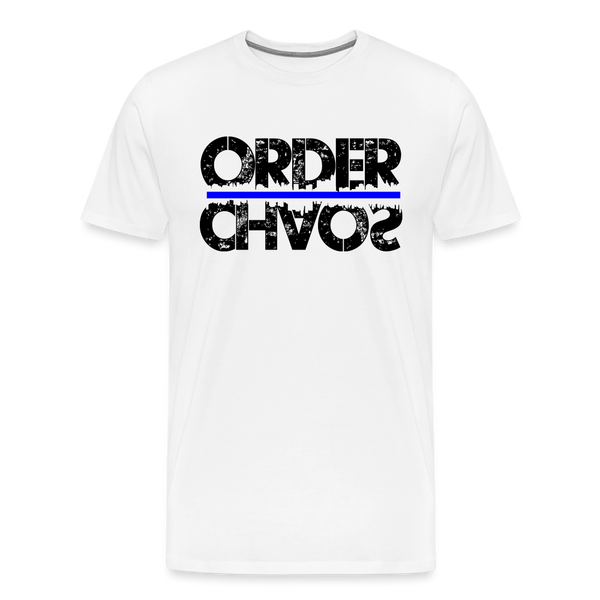 Order over Chaos Thin Blue Line T-Shirt – We Shall Defend